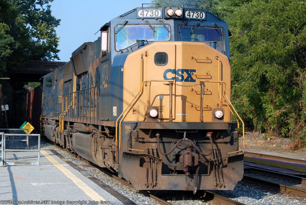 W086-07 with CSXT 4730(SD70MAC) & CSXT 4578(SD70MAC), old CSXT 778(SD70MAC) ex CR 4133(SD70MAC)